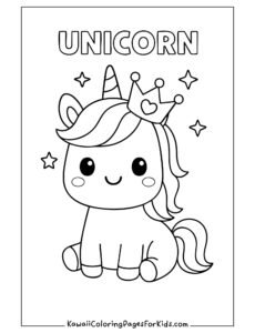 Princess Coloring Pages – Free Cute & Kawaii Printables for Kids
